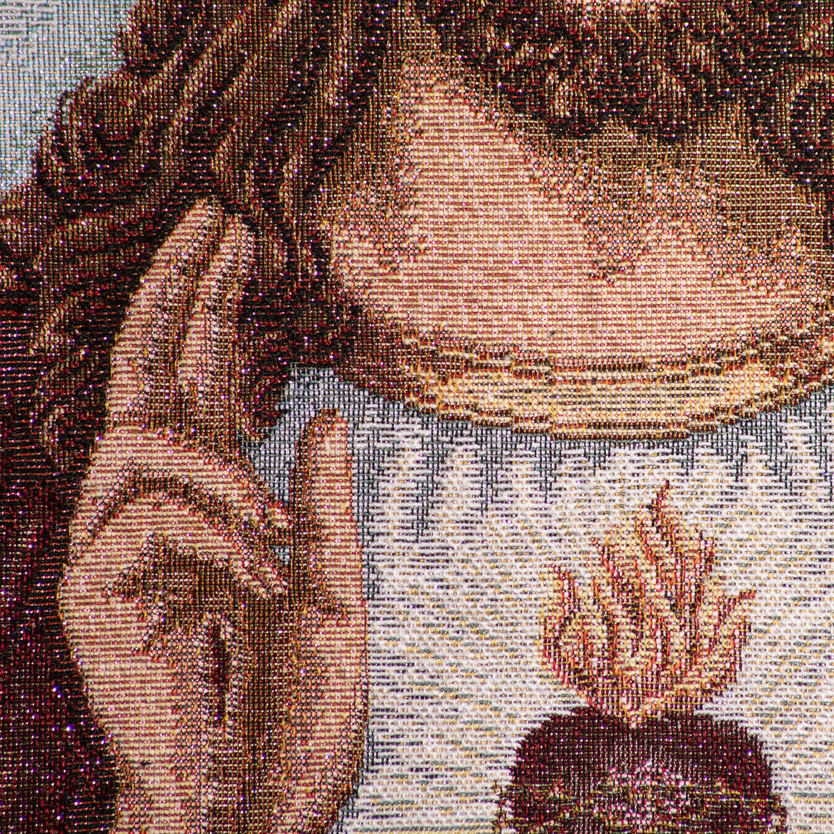 Arazzo in tela d'oro del Sacro Cuore di Gesù – Galleria Mariana