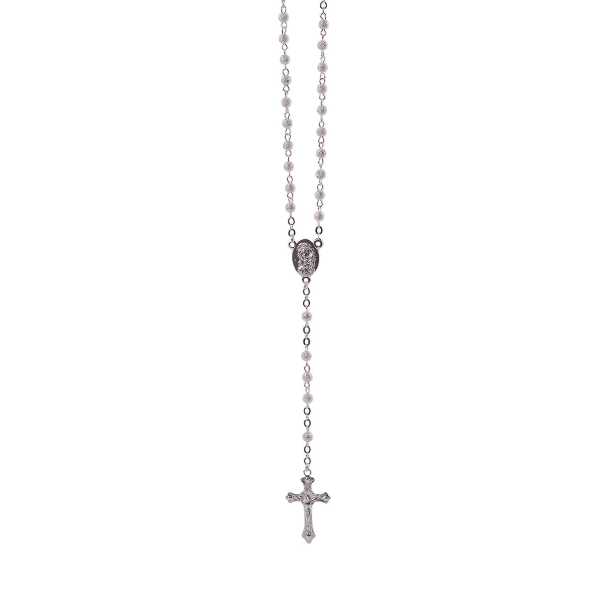 Silver filigree rosary with booklet box of Pope Francis – Galleria Mariana